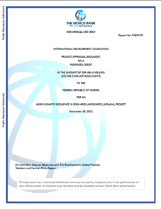 ACReSAL Project Assessment Document (PAD) - Agro-Climatic Resilience in ...